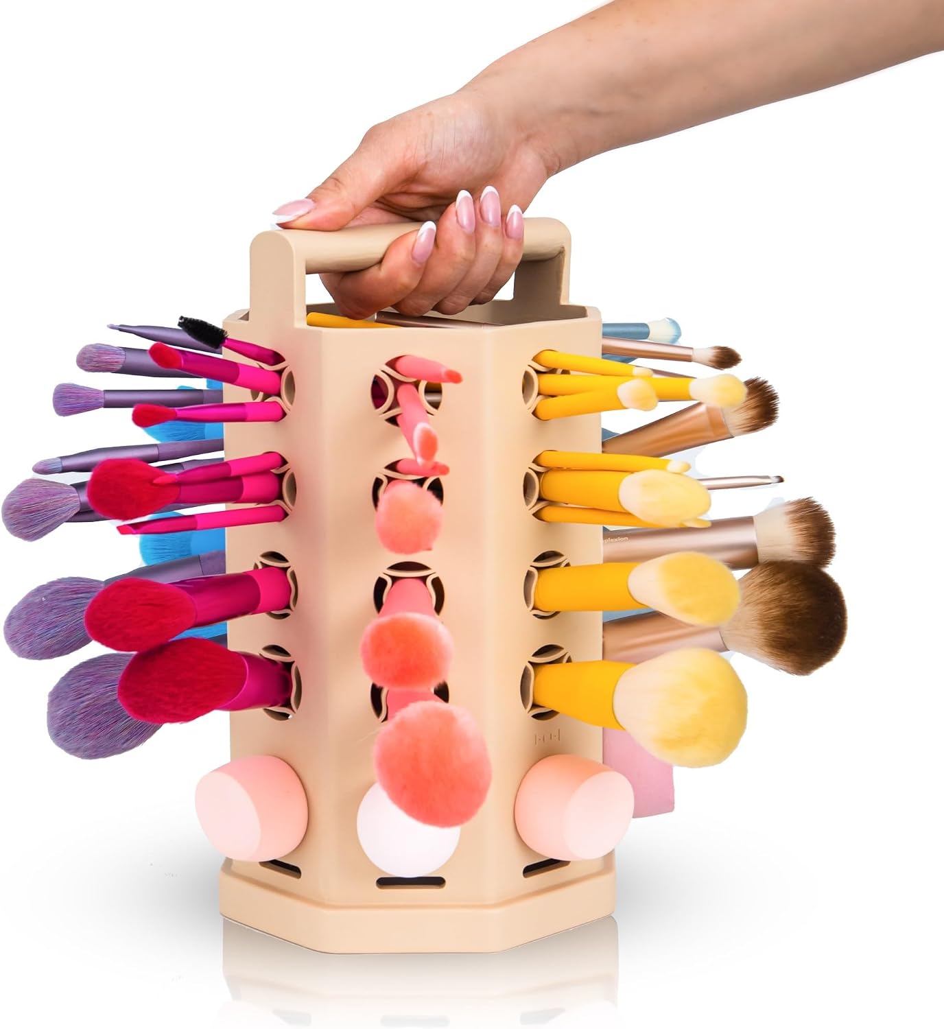 Amazon.com: J.O.I. JUST OWN IT ARIA 2-IN-1 MakeUp Brush Drying Rack ...