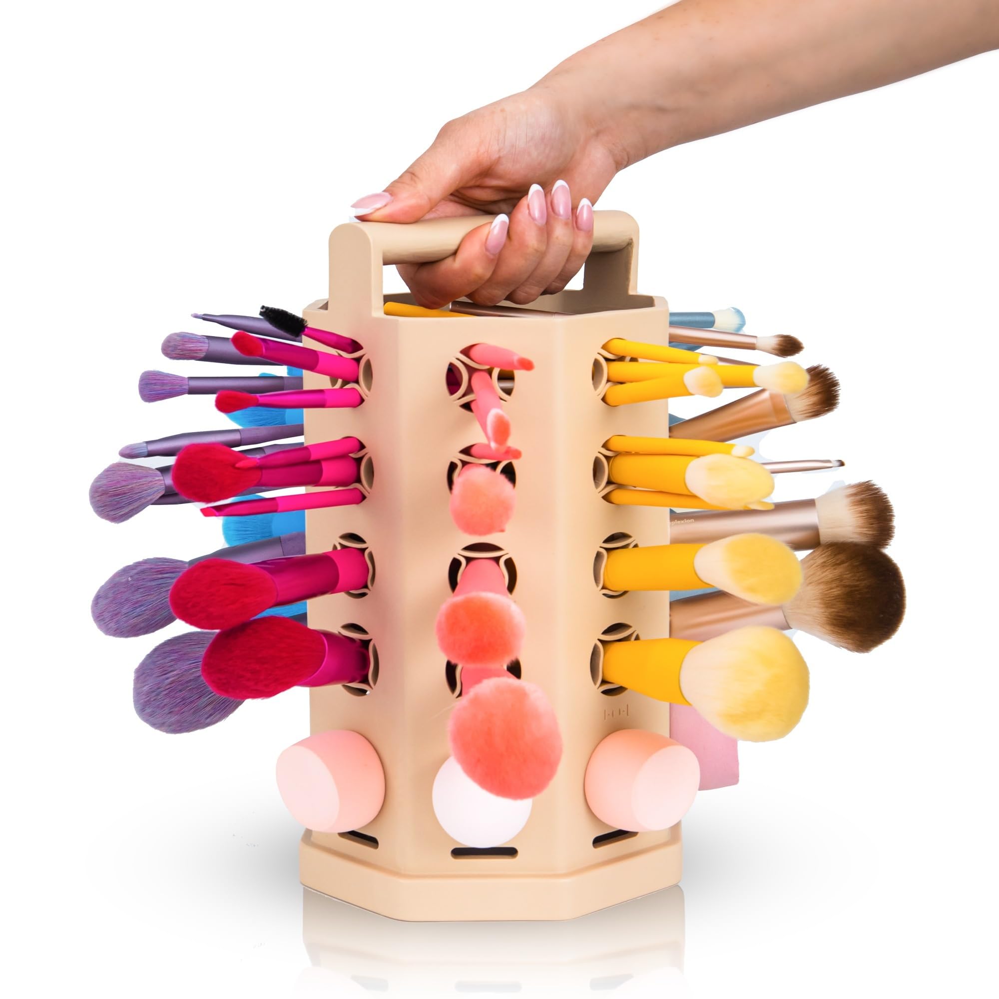 Amazon.com: J.O.I. JUST OWN IT ARIA 2-IN-1 MakeUp Brush Drying Rack ...