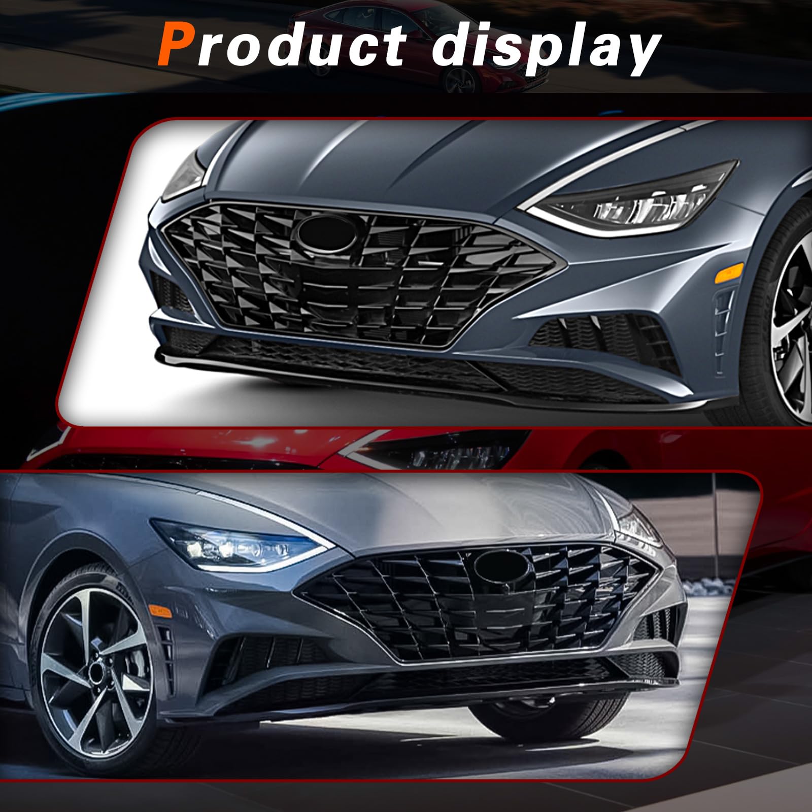Snapklik.com : TODO Front Bumper Grille Upper Grill For Sonata Sport ...
