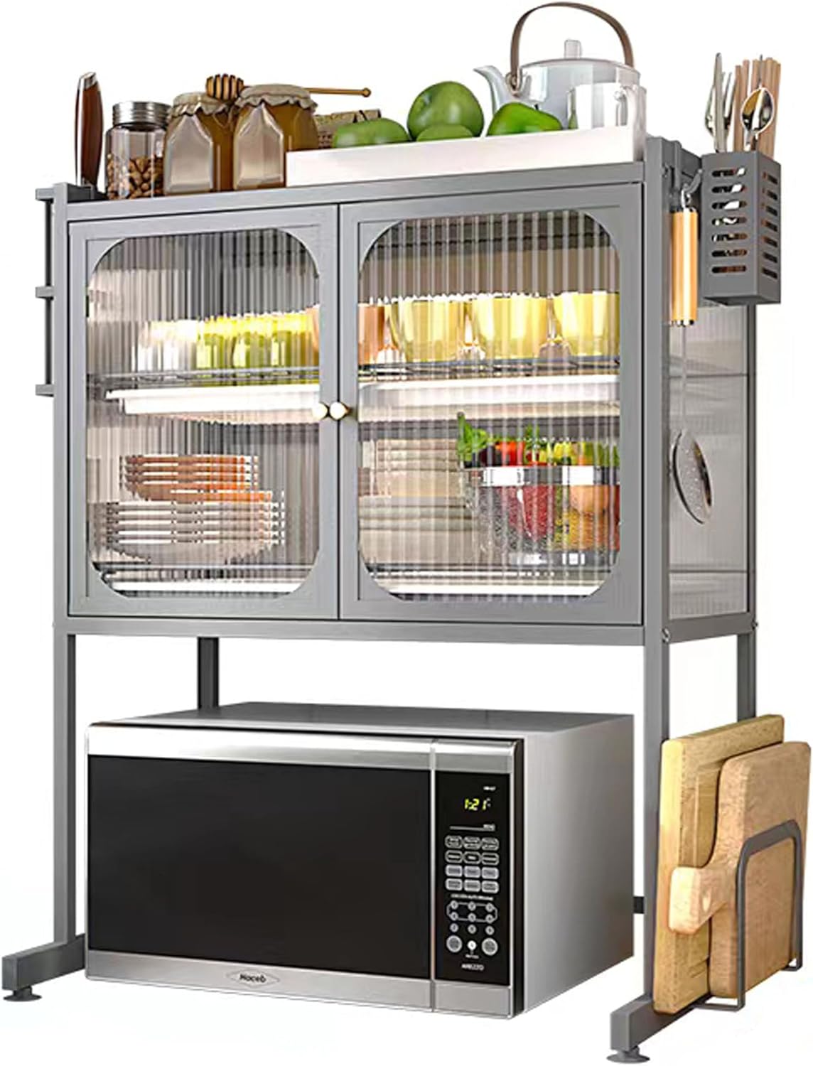 Amazon.com: FAQINZYUAN Kitchen Countertop Microwave Oven Rack ...