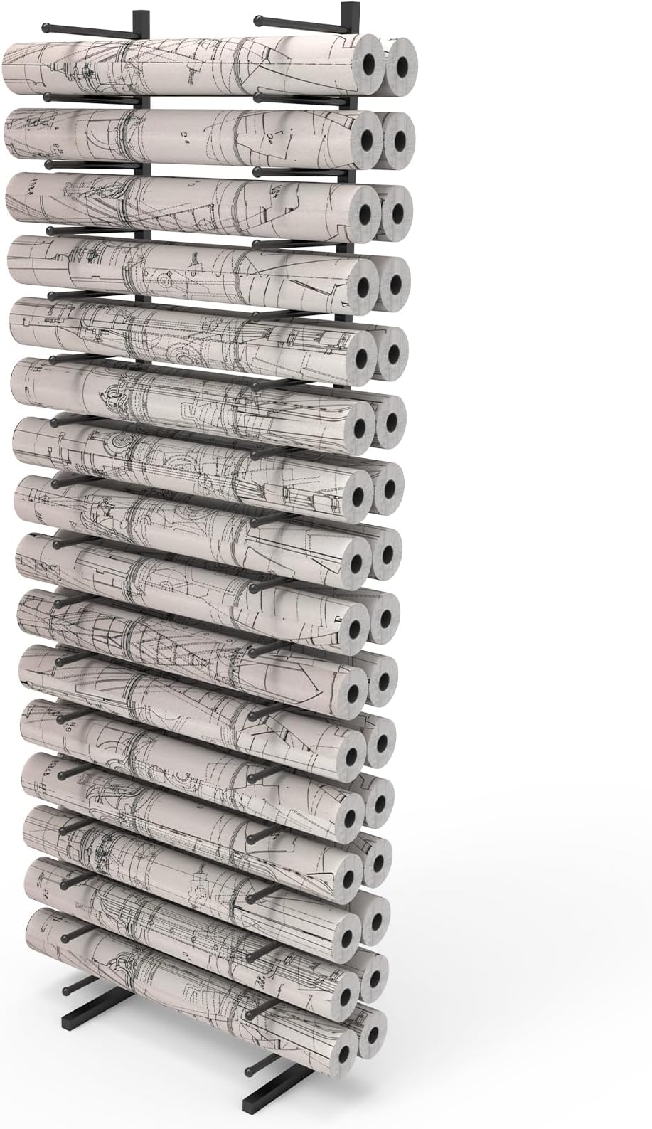 Amazon.com : Gisafai Wall Mount Blueprint Storage Rack Hanging Vinyl ...