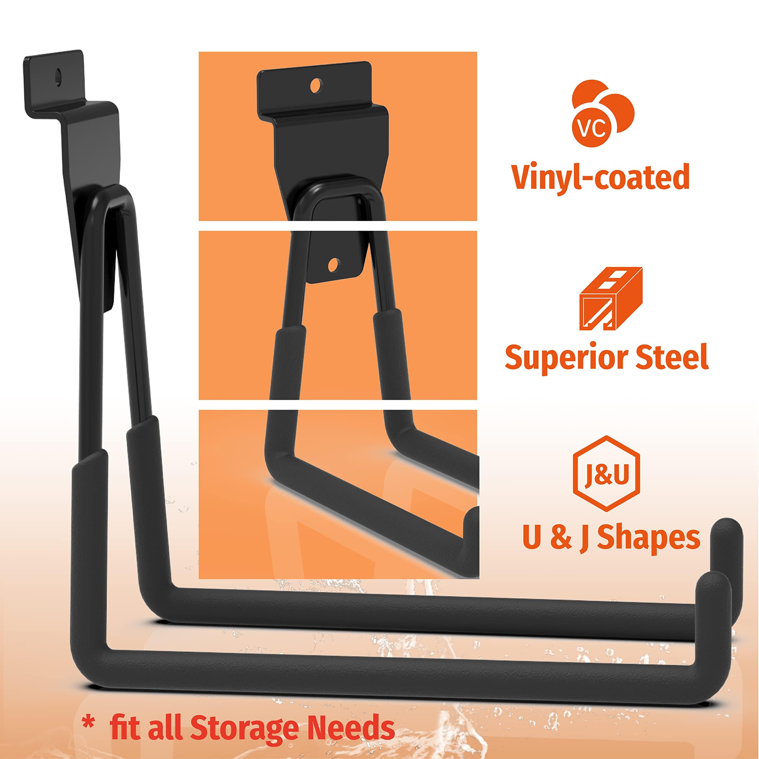 Snapklik.com : Slatwall Accessories, Multi Sizes Slatwall Hooks, Slat ...