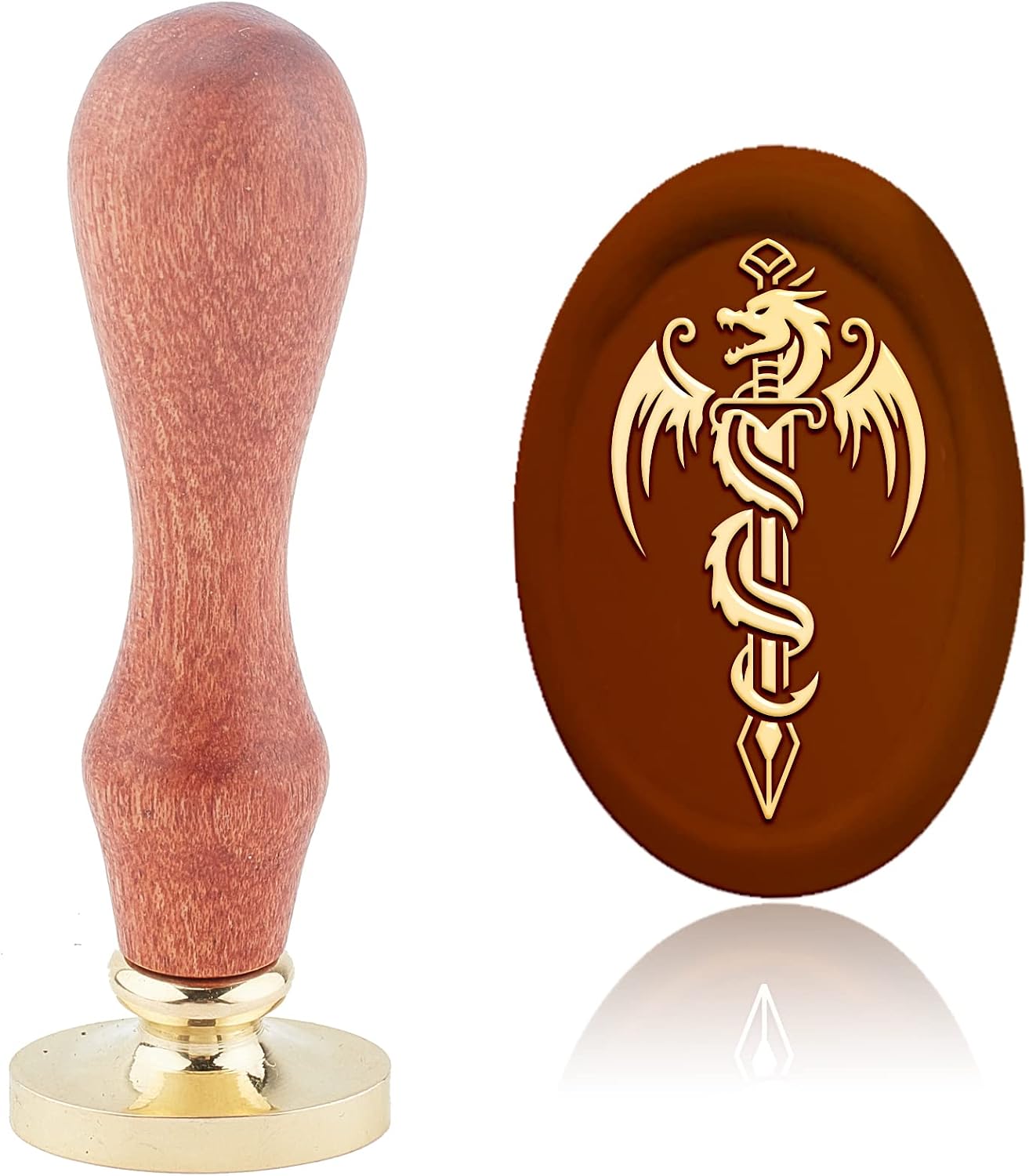 Amazon.com: CRASPIRE Dragon Wax Seal Stamp Halloween Sealing Wax Stamps ...
