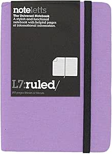 Amazon.com : Letts L7NRLC Universal Notebook Noteletts - Feint Ruled L7 ...