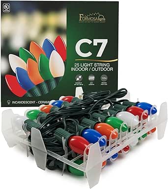 Formosa Lights C7 26ft Indoor/Outdoor Ceramic Multicolor Incandescent ...