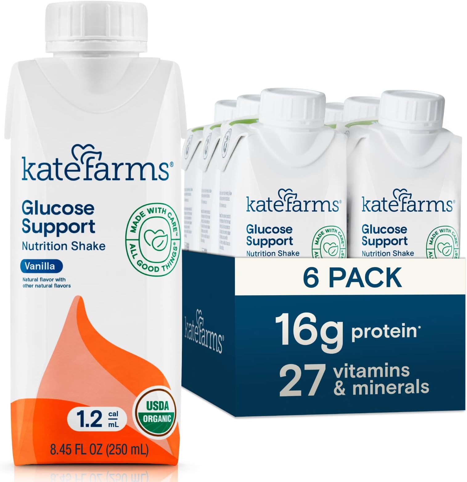 Amazon.com: KATE FARMS Organic Pediatric Peptide 1.5 Formula, Vanilla ...