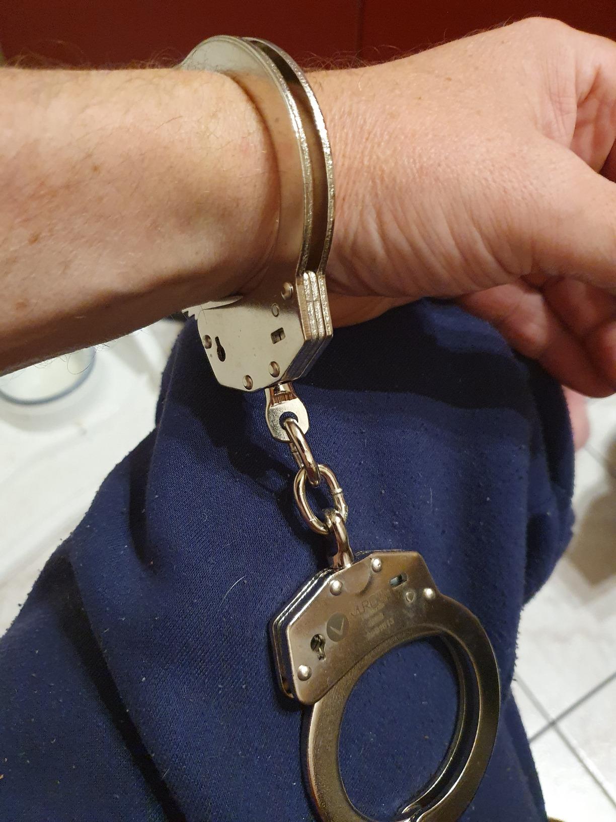 VIKING GEAR® echte Profi Handschellen aus gehärtetem Stahl in silber ...