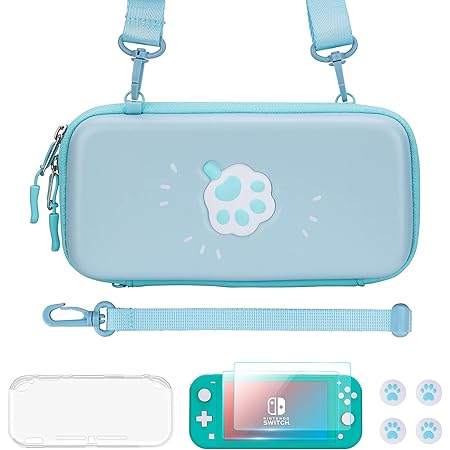Amazon.com: GLDRAM Carrying Case Bundle for Nintendo Switch Lite Case ...