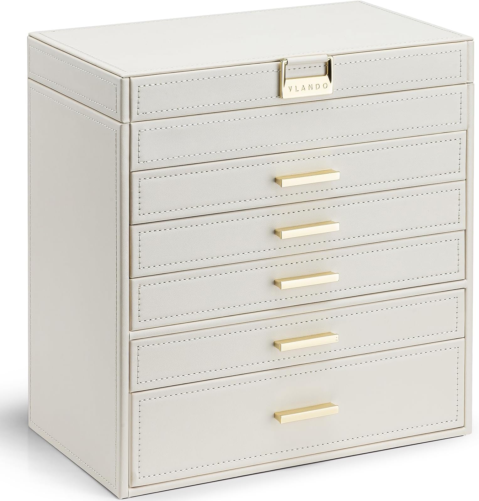 Amazon.com: GUKA Large Jewelry Box, Jewelry Case with 10 Drawers for ...