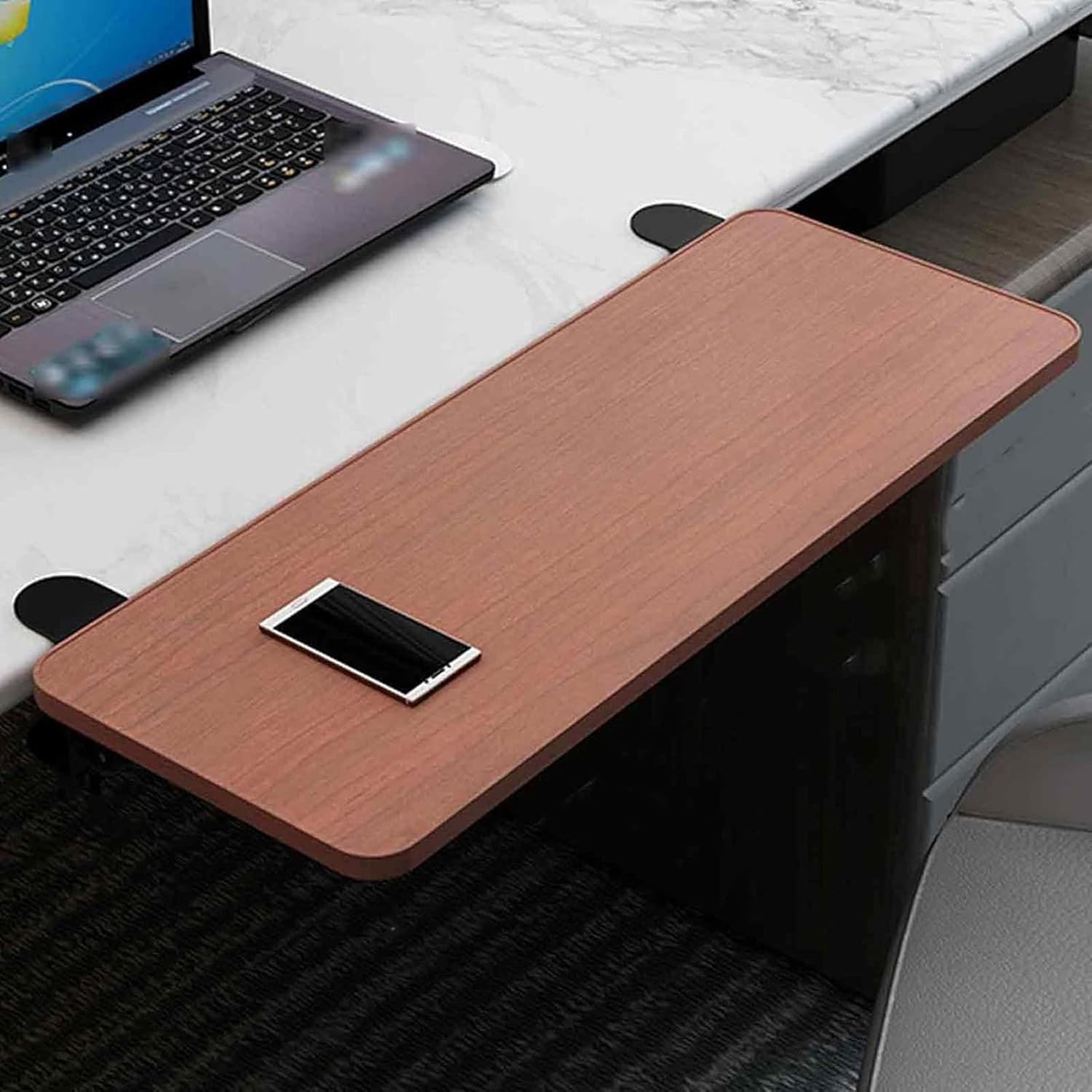 Amazon.co.jp: Ergonomic Keyboard Tray, Desk Keyboard Extender, Foldable ...