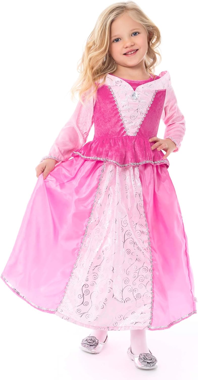 Amazon.com: Little Adventures Sleeping Beauty Princess Dress Up Costume ...