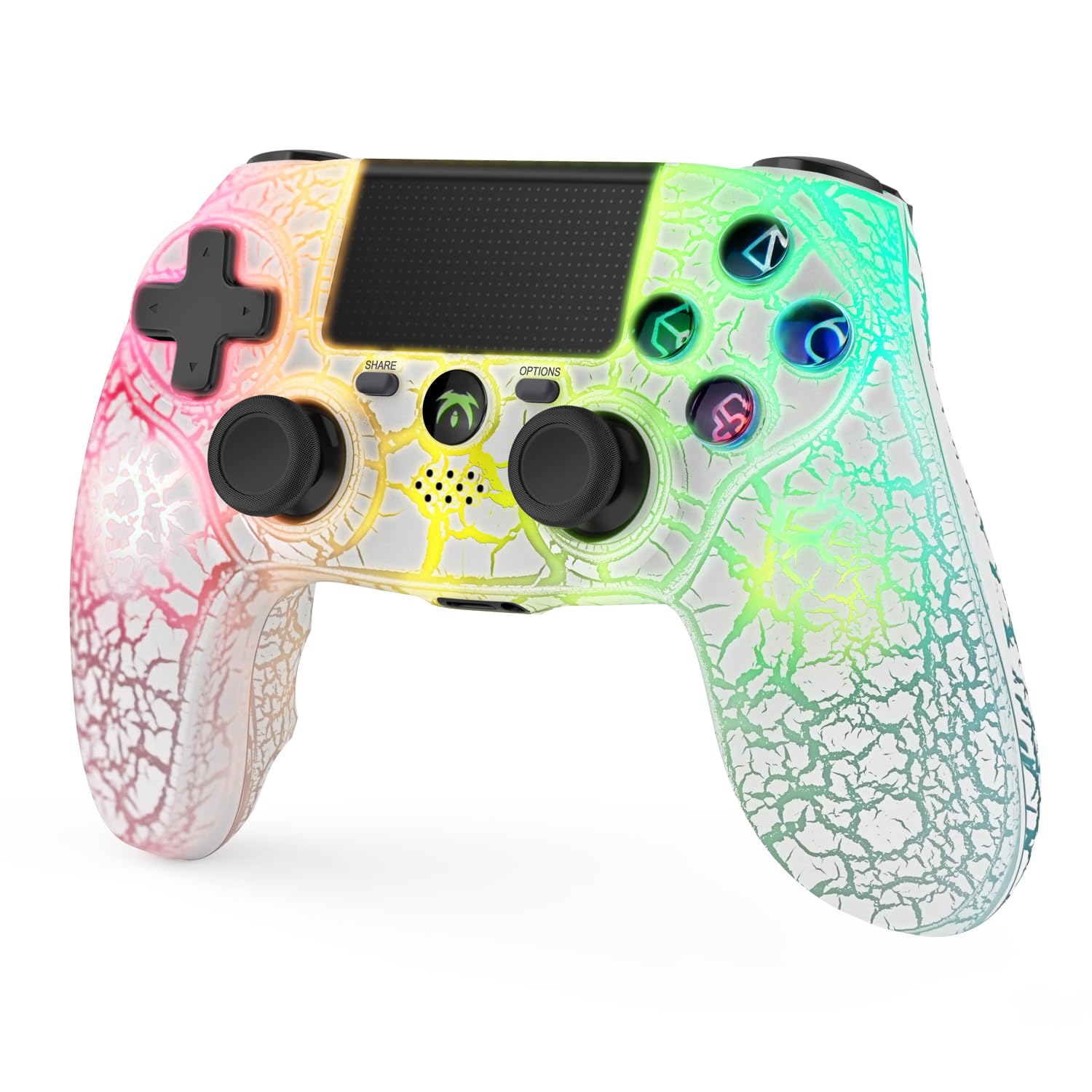 Amazon.com: LIU2MEI Wireless Controller for PS4/PS4 Pro/PS4 Slim, RGB ...