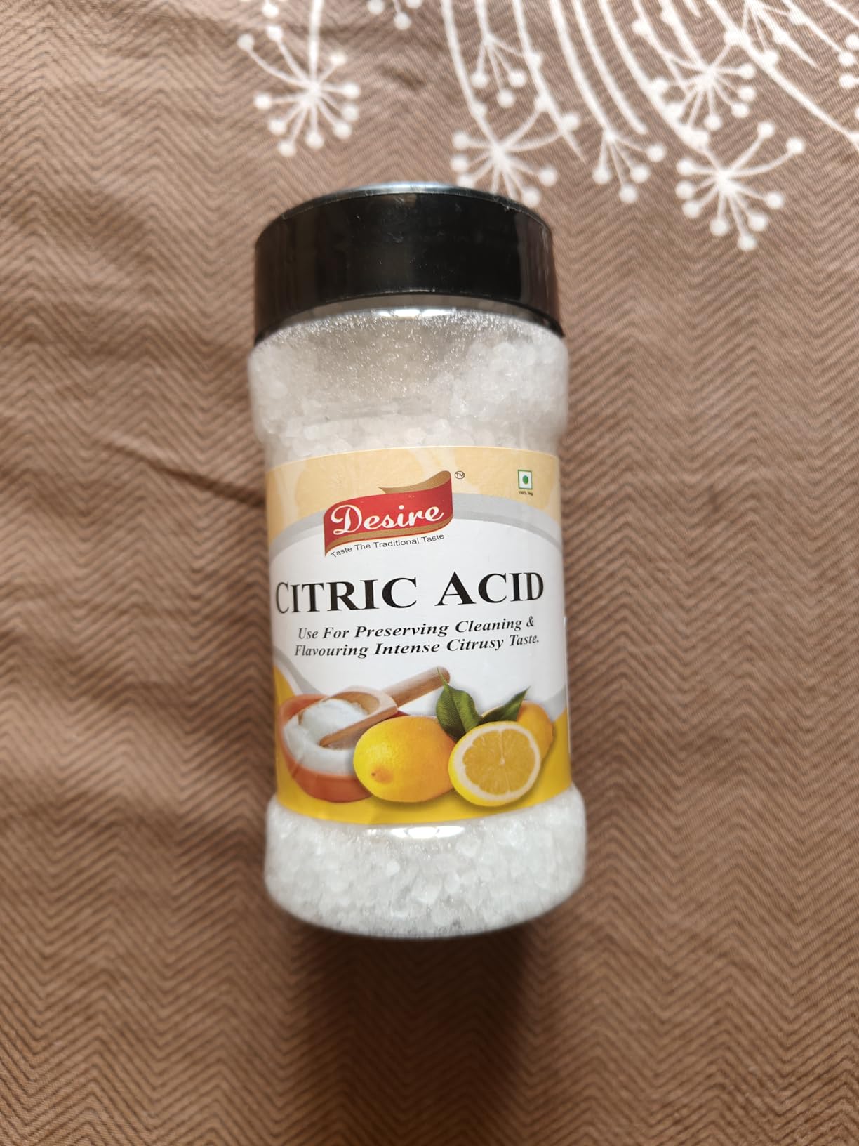 Desire Pure Citric Acid Powder 200 Gram for Cleaning - Food Grade ...