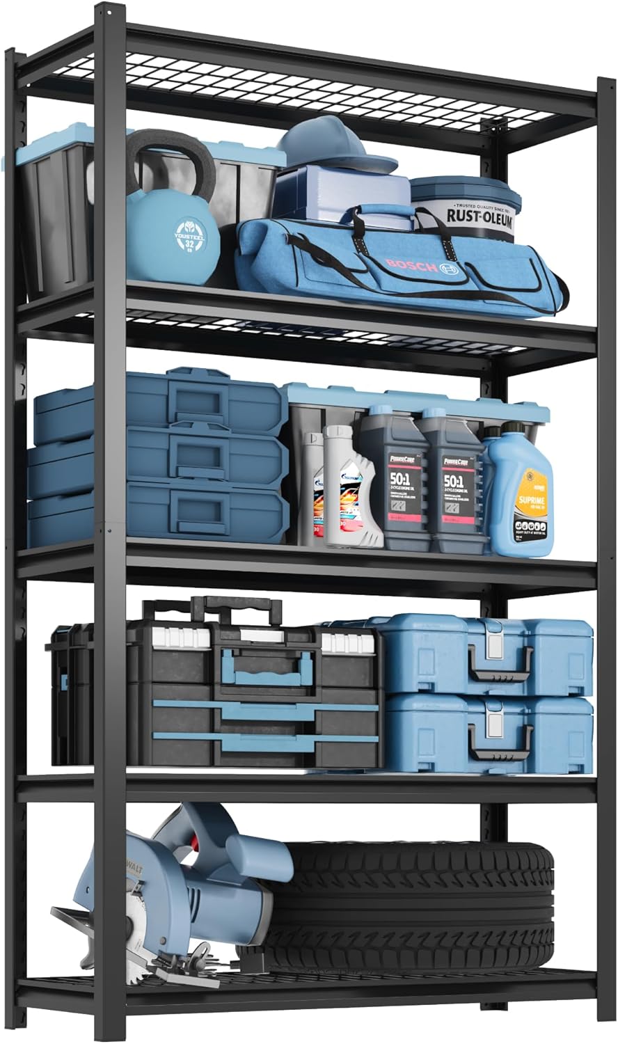 Amazon.com: FLEXIMOUNTS 72" H Garage Shelving, 5-Tier Garage Storage ...