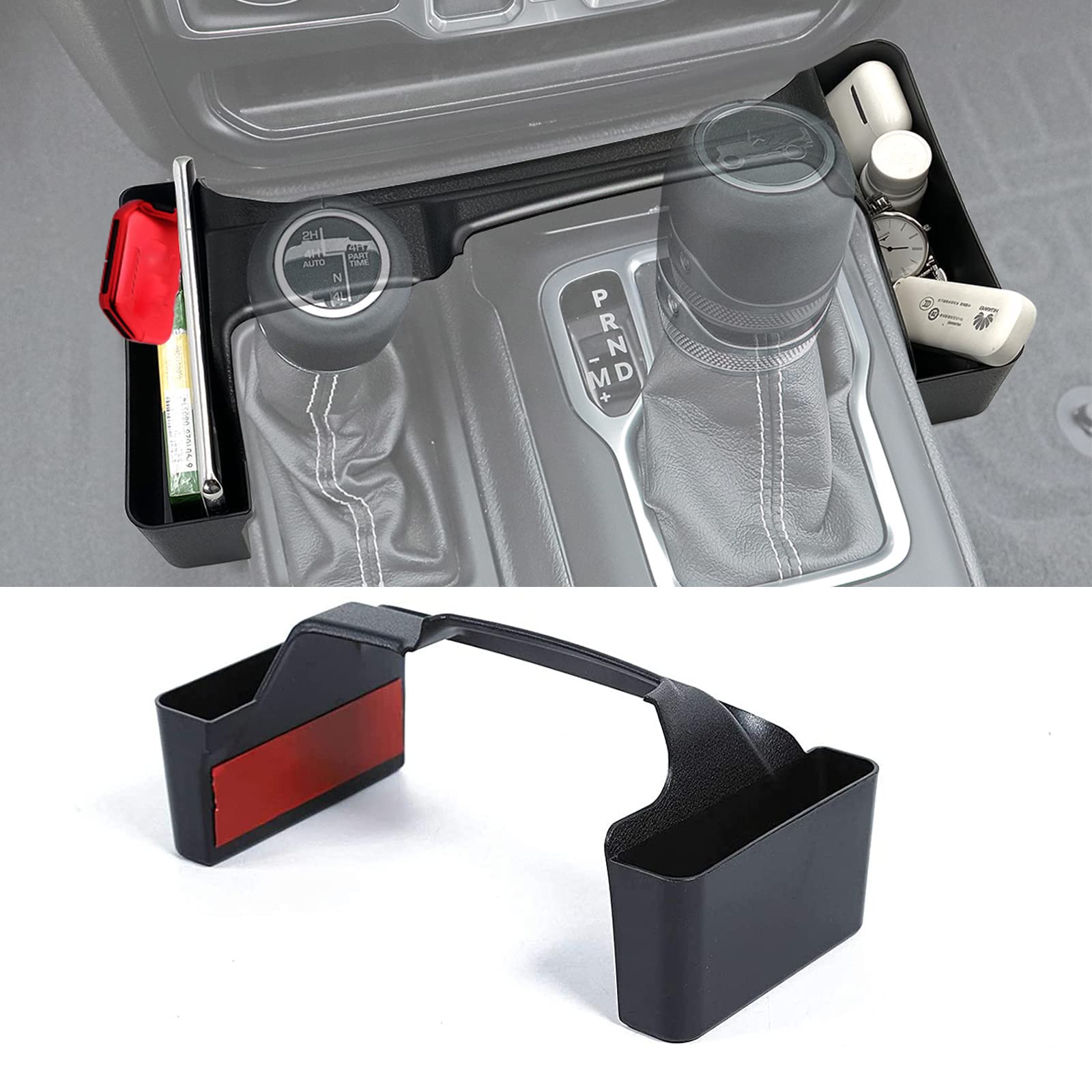 Buy JCD GT-2 Shifter Storage Box, Gear Shift Console Side Tray ...