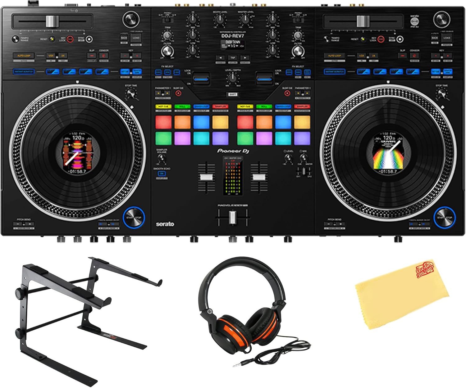 Pioneer DDJ-REV7 Scratch-Style 2-Channel Professional DJ Controller ...
