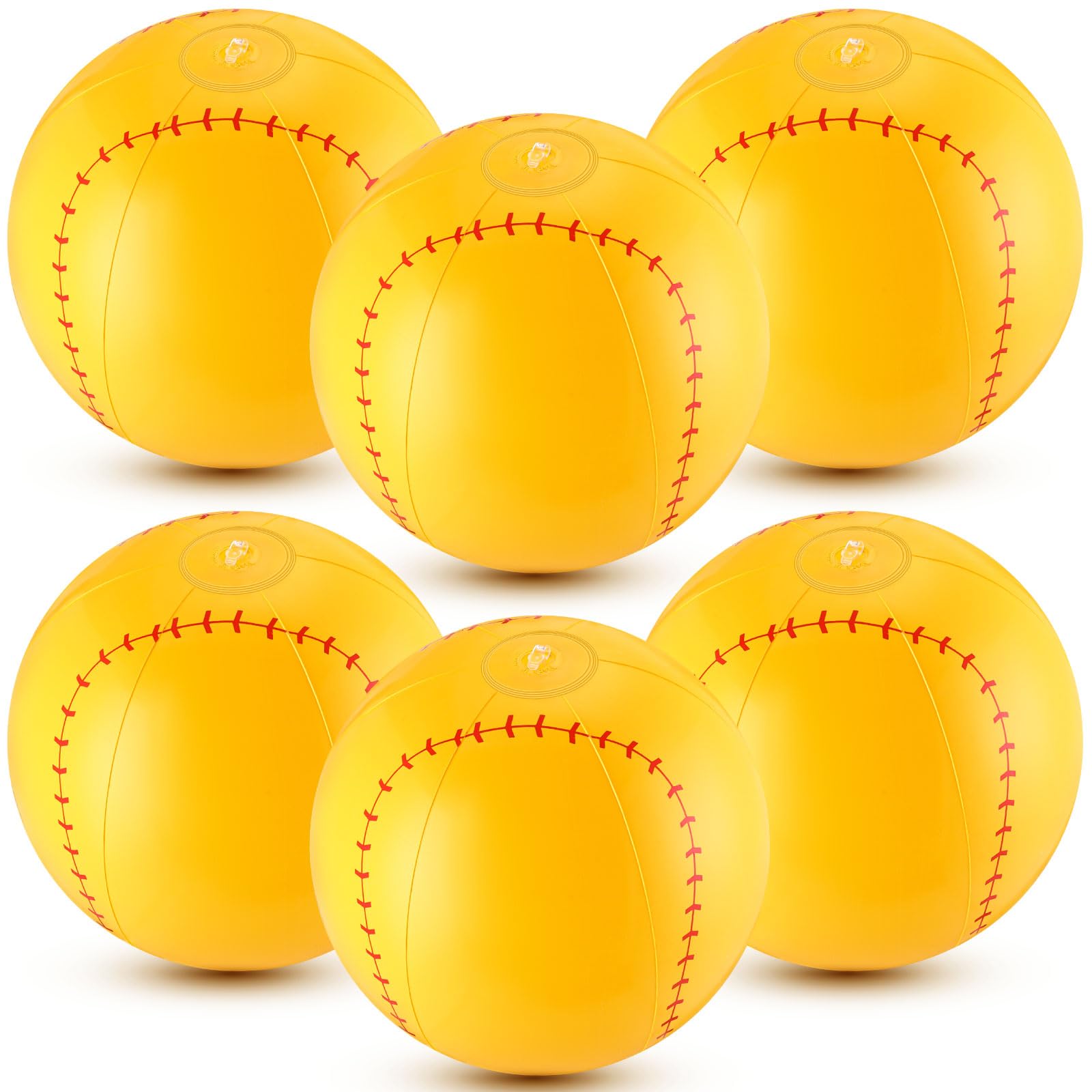 Snapklik.com : Poen 12 Inch Inflatable Softball Beach Balls Softball ...