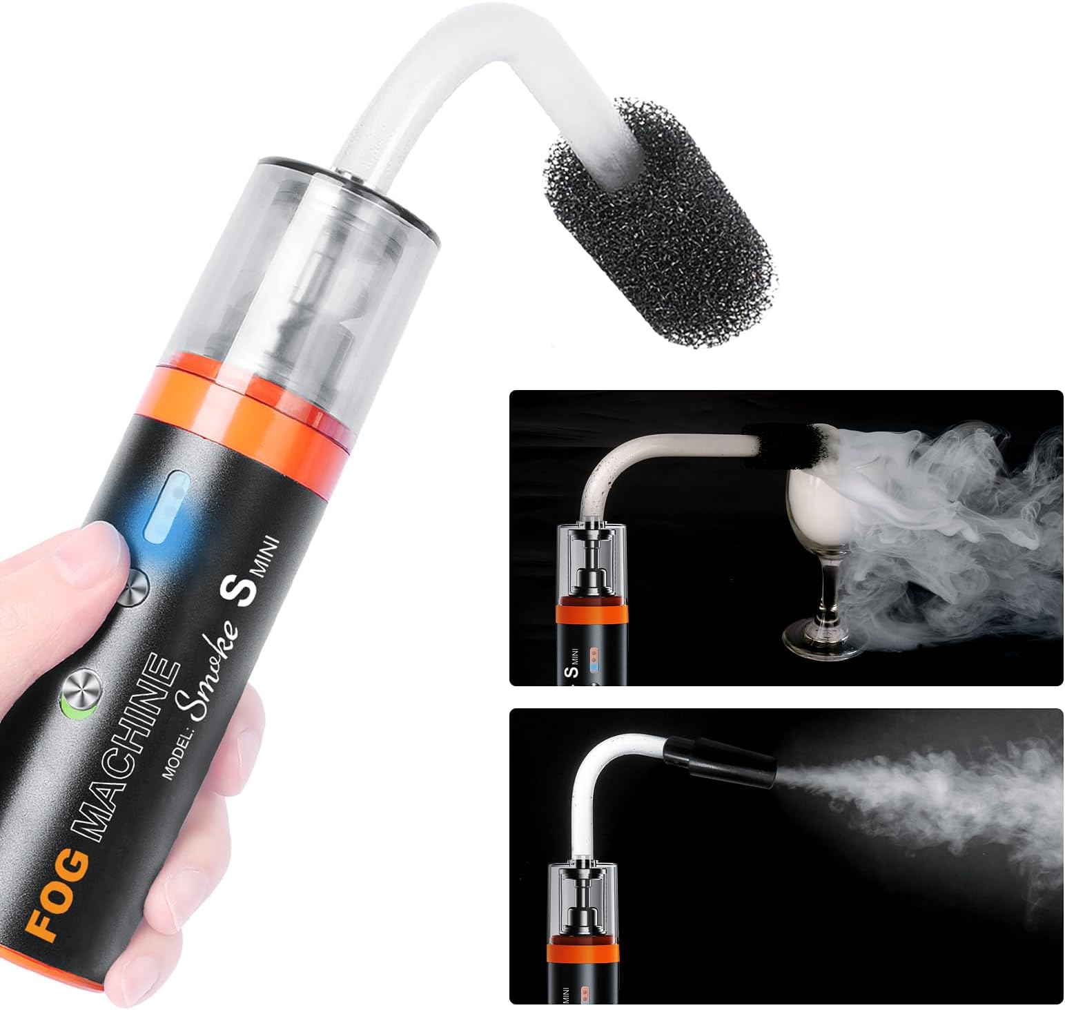 Amazon.com: LENSGO Smoke S MINI Fog Machine, Handheld Portable MINI ...