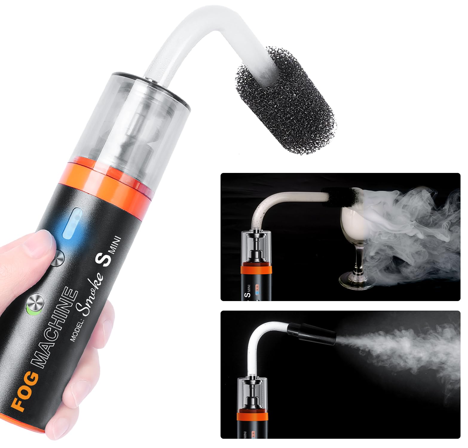 Amazon.com: LENSGO Smoke S Mini Fog Machine Smoke Machine with Remote ...