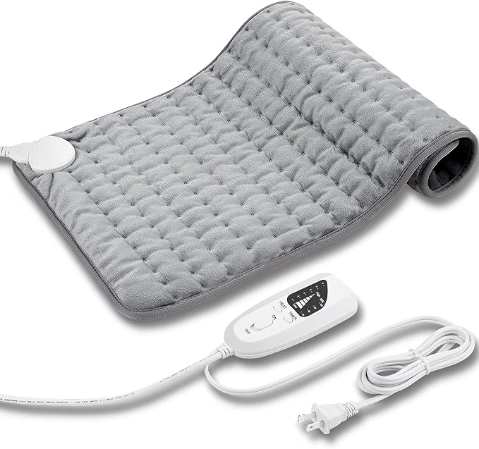 24"x12" Heating Pad, Electric Heating Pad for Dry & Moist Heat ...
