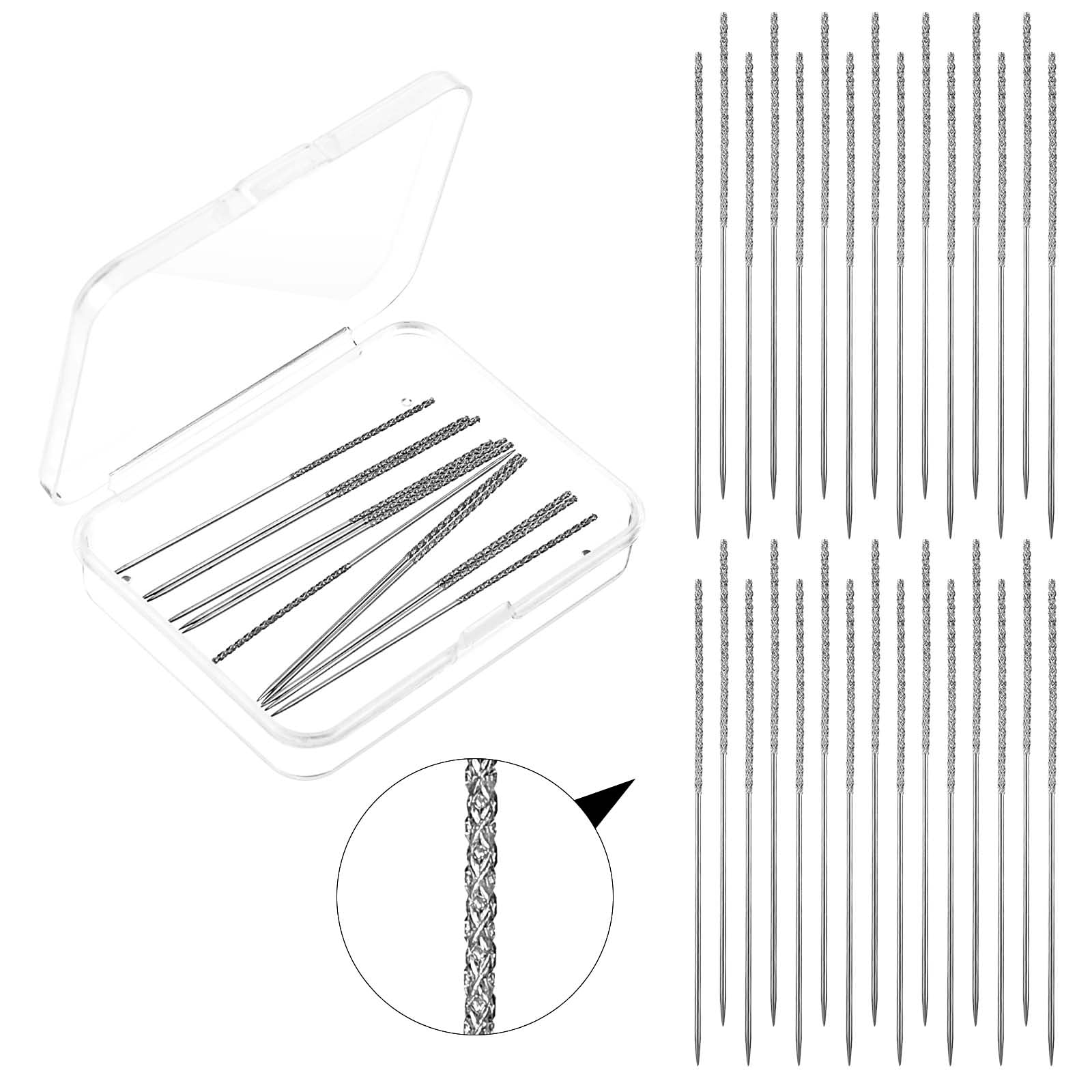 Amazon.com: 30 Pcs Snag Nab It Tool 2.36 Inch Sewing Needles Metal Snag ...