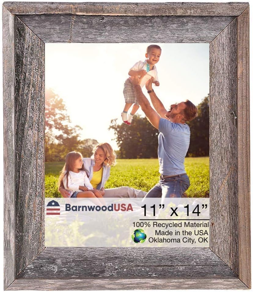 Amazon.com - BARNWOODUSA | Farmhouse Style Rustic 11x14 Picture Frame ...