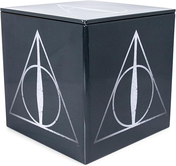 Amazon.com - Harry Potter Deathly Hallows 4-Inch Tin Storage Box Cube ...
