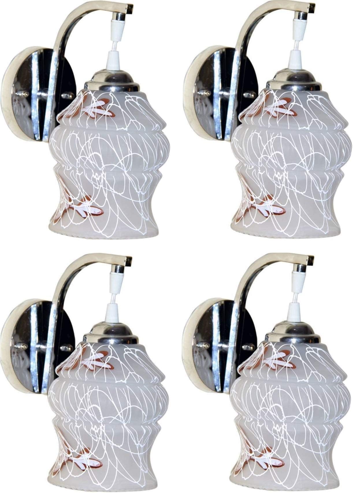 Royal Glass Fancy Light Wall lamp with Metal Fitting and All Fixture ...