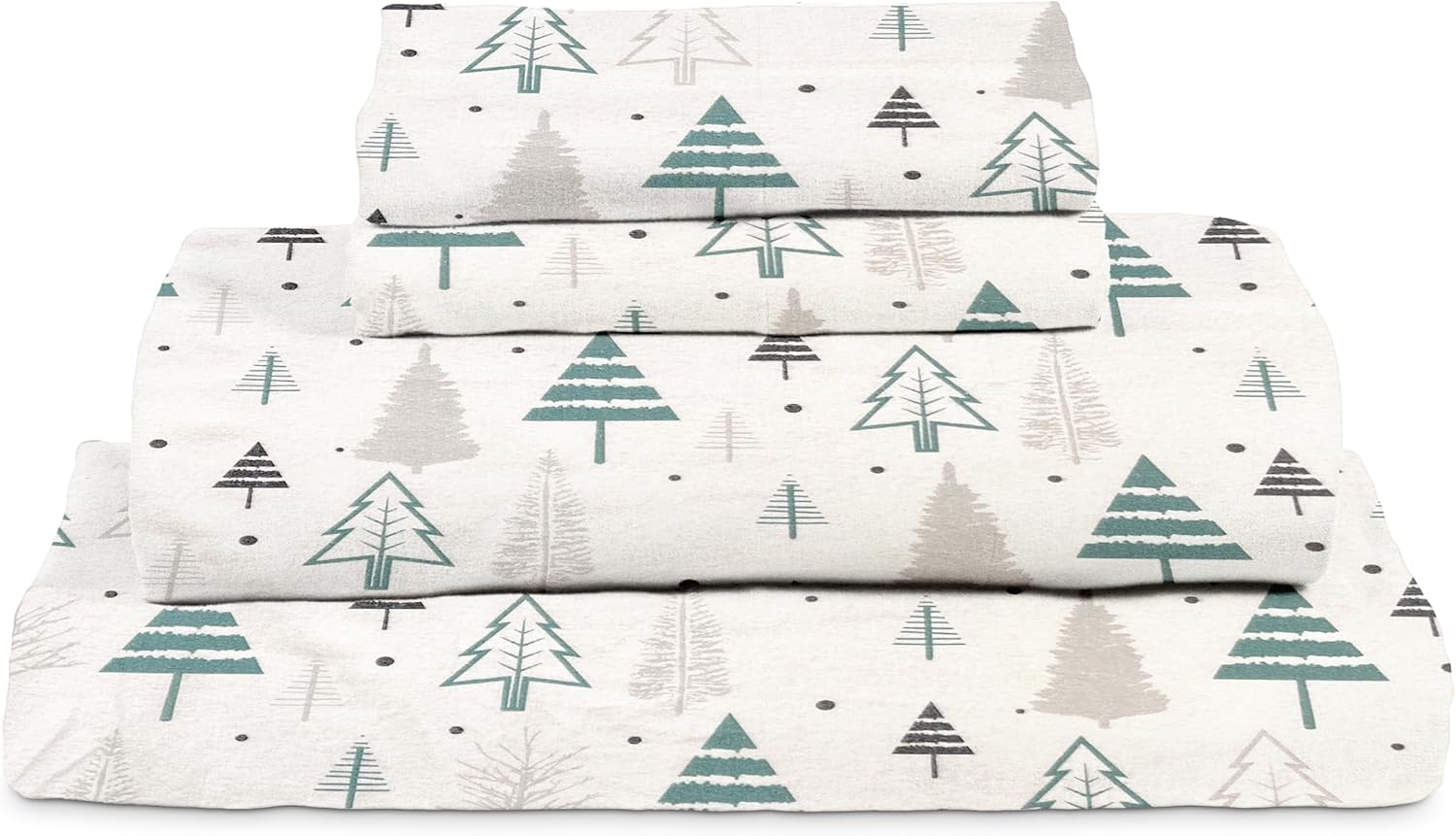 Amazon.com: MyPillow Flannel Bed Sheet Set 100% Cotton, Velvety Soft ...