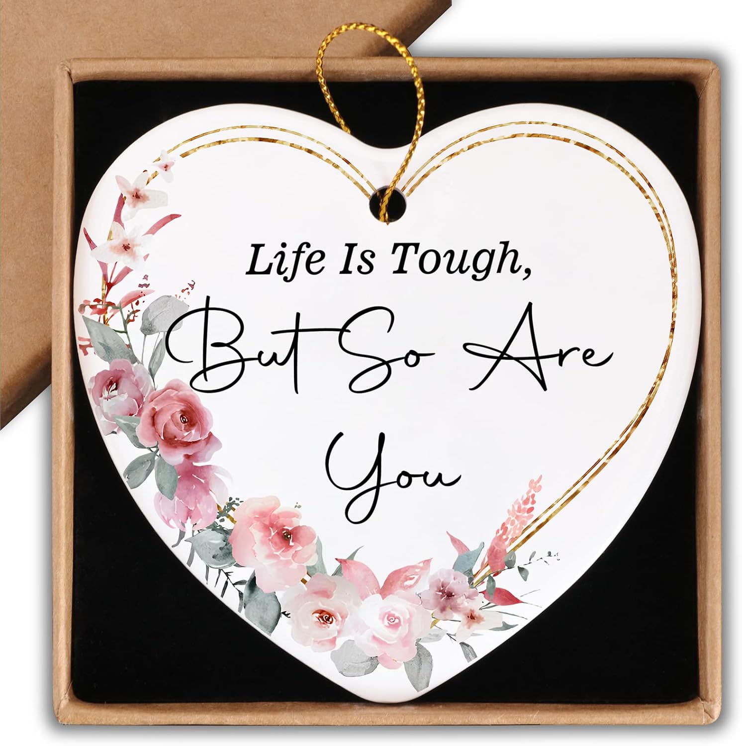 Amazon.com: Inspirational Gifts for Women Men Life is Tough but So are ...