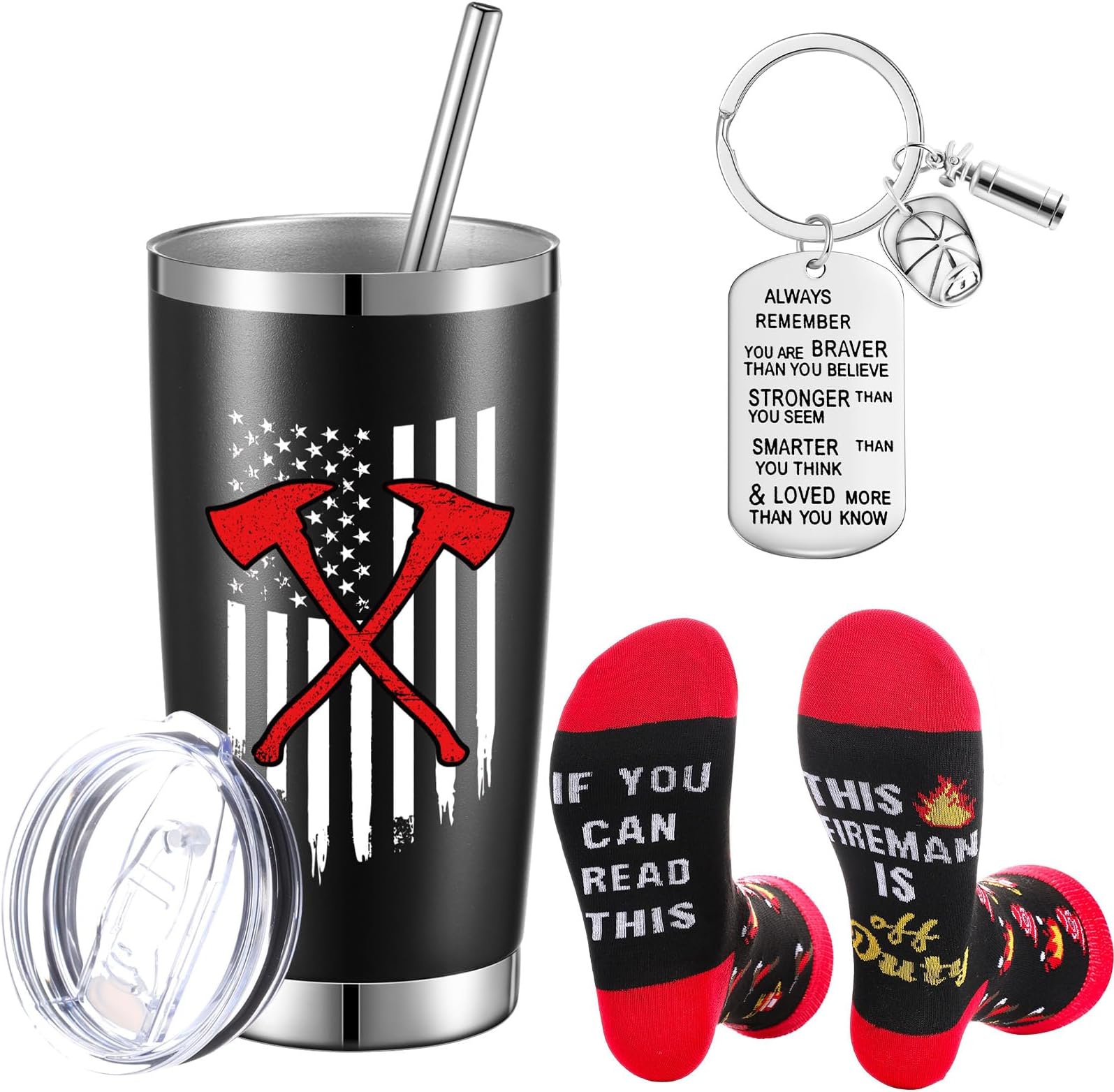 Amazon.com | Onebttl Firefighter Gifts for Men, Fireman Retirement ...