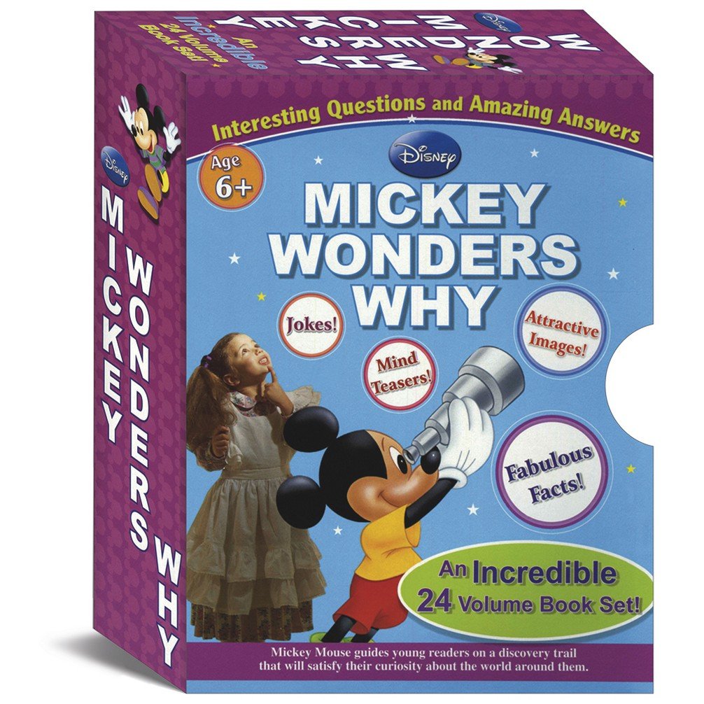 DISNEY MICKEY WONDERS WHY AN INCREDIBLE 24 VOLUME BOOK SET: Mickey ...