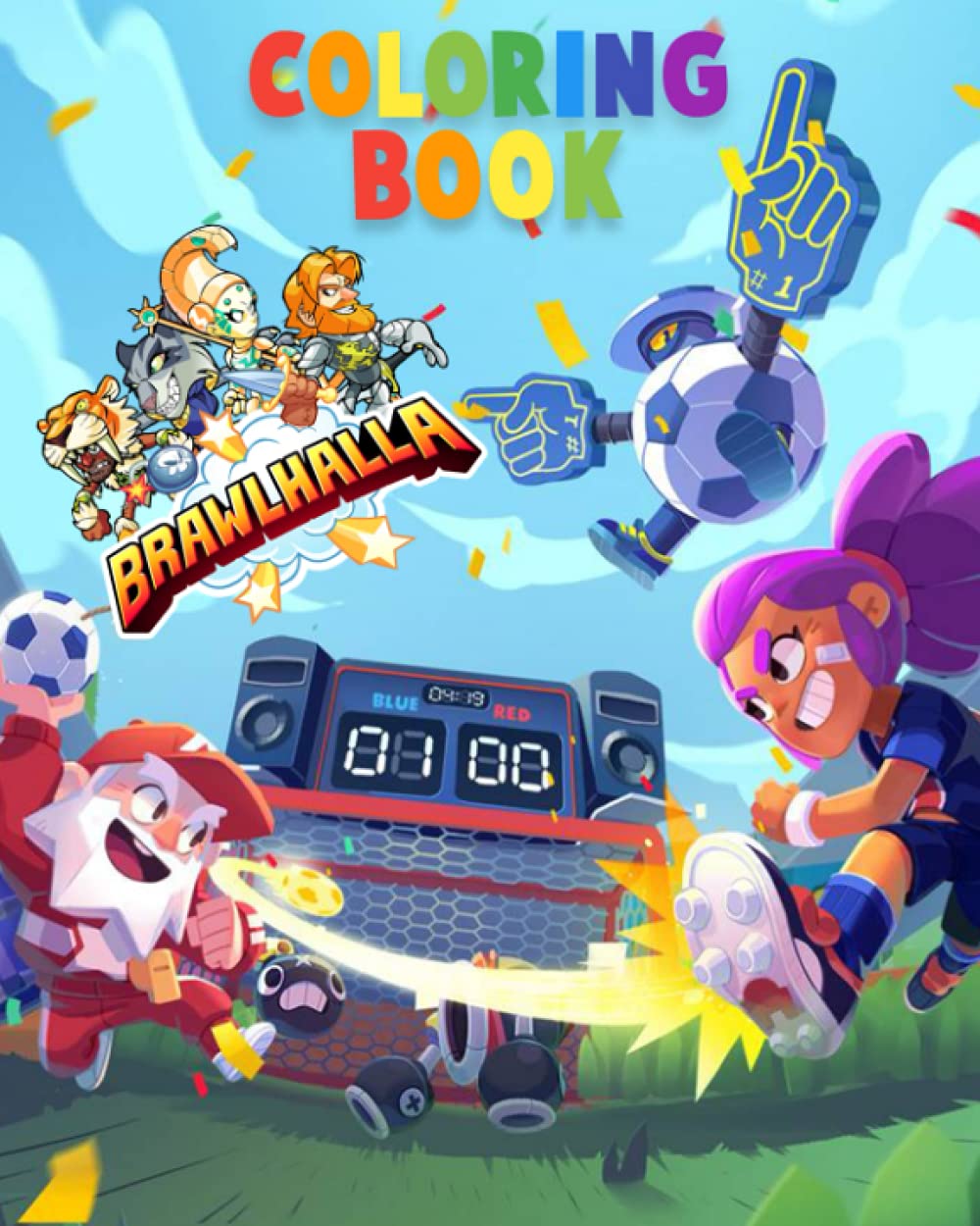 COLORING BOOK BRAWLHALLA: Brawlhalla coloring Book, kids 4-12 years old ...
