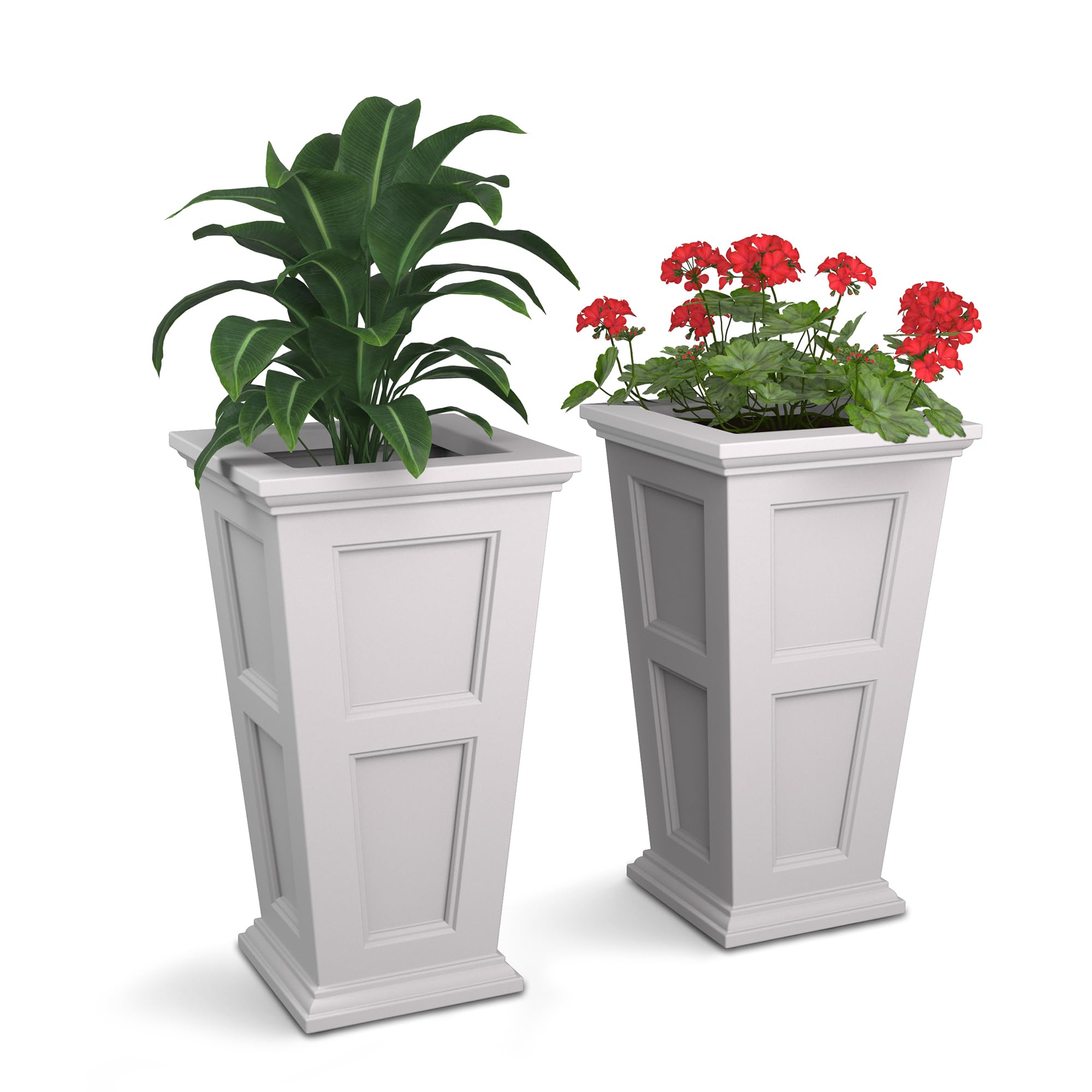 Snapklik.com : Fairfield 28-Inch Tall Planter, 2-Pack Self-Watering ...