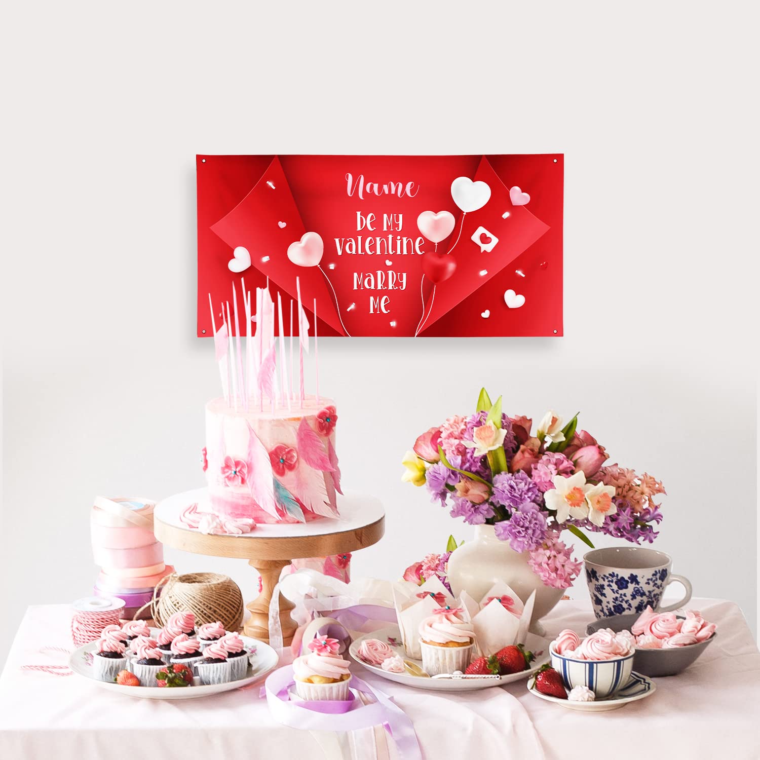 Valentine Tea Party Clip Art Watercolor Valentines, Valentines Day