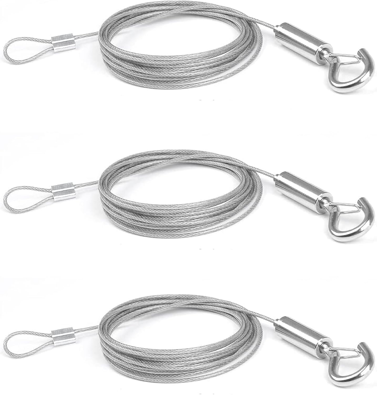 3 Pcs 2m x 1.5mm Adjustable Picture Hanging Wire Kit-Heavy Duty ...