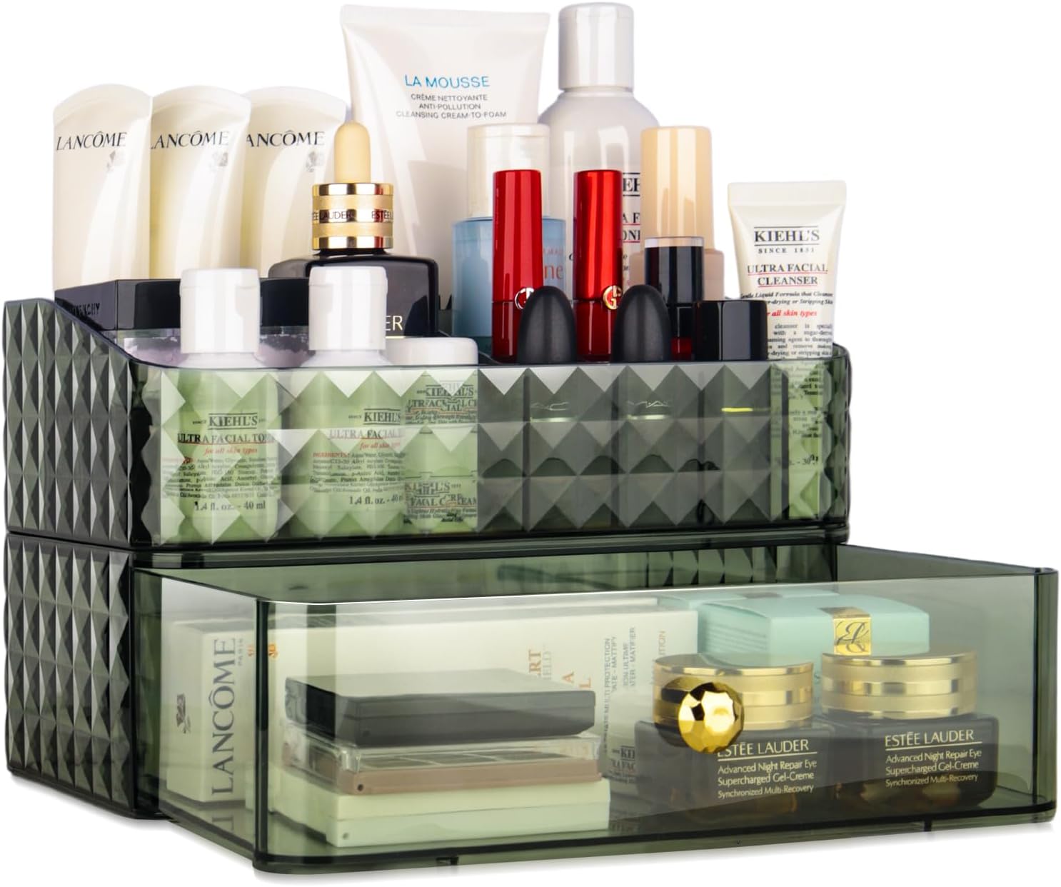 Amazon.com: Makeup Organizer For Vanity, Large Countertop Organizer ...