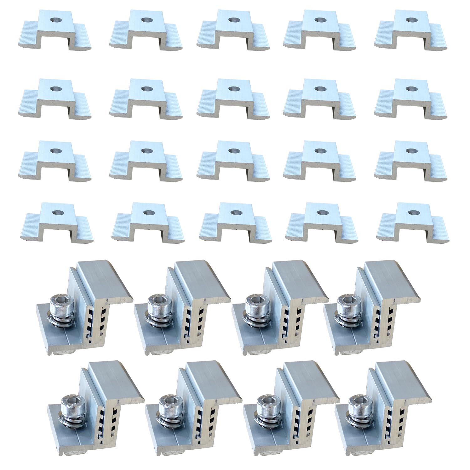 Amazon.com: Solar Panel Clamps, Aluminum Solar Panel Mounting Z ...