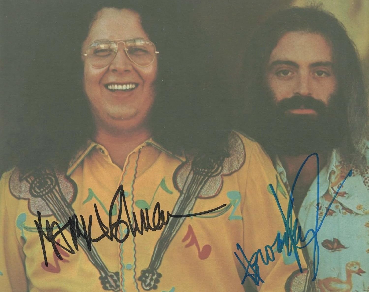 Howard Kaylan & Mark Volman The Turtles Flo & Eddie hand SIGNED Photo ...