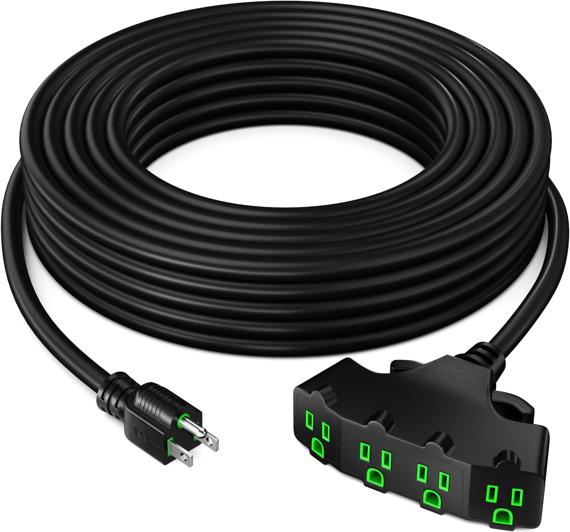 Amazon.com: PLUGTUL 12 Gauge Extension Cord 25 Ft, Heavy Duty Outdoor ...