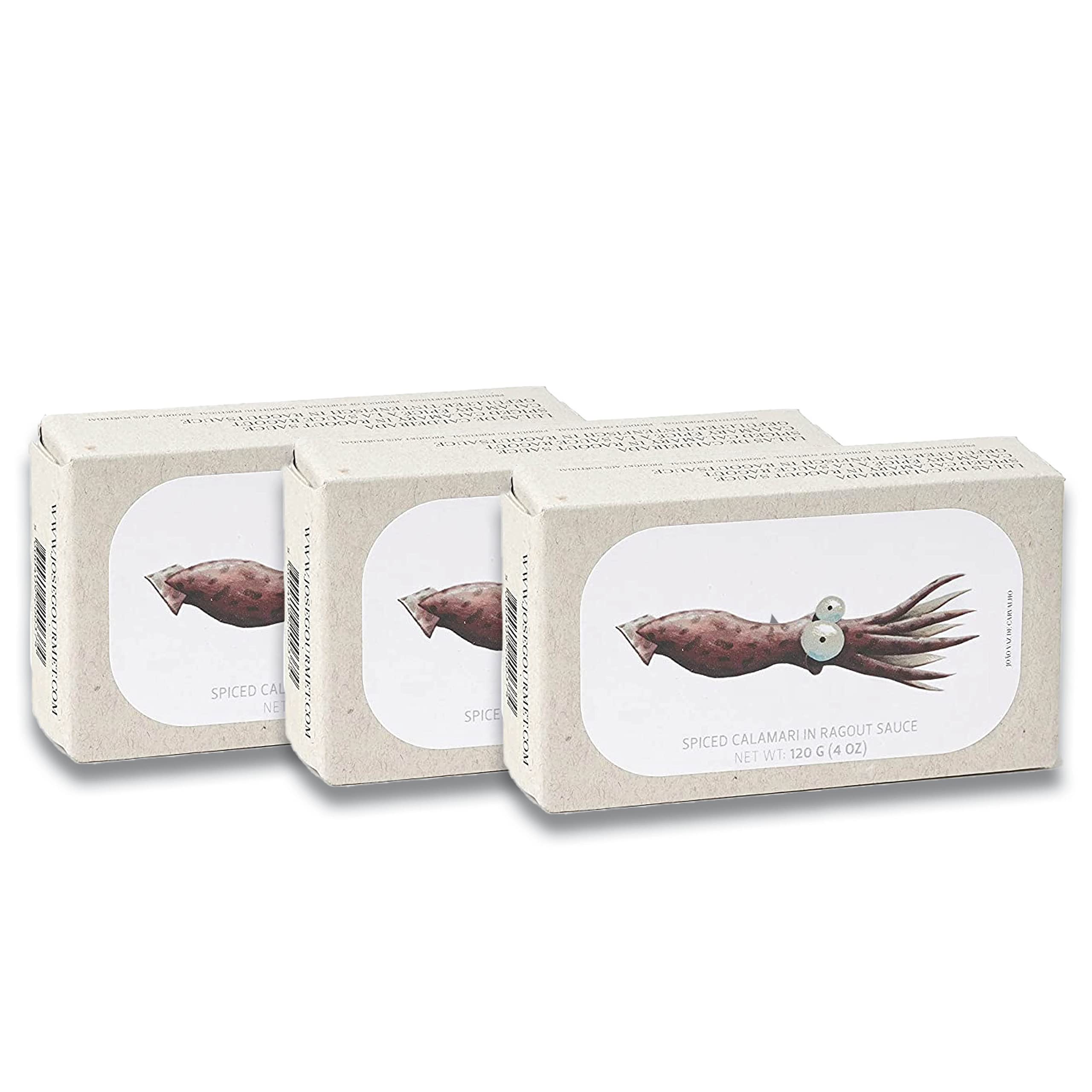 Amazon.com : Spiced Calamari in Ragout Sauce by Jose Gourmet, Canned ...