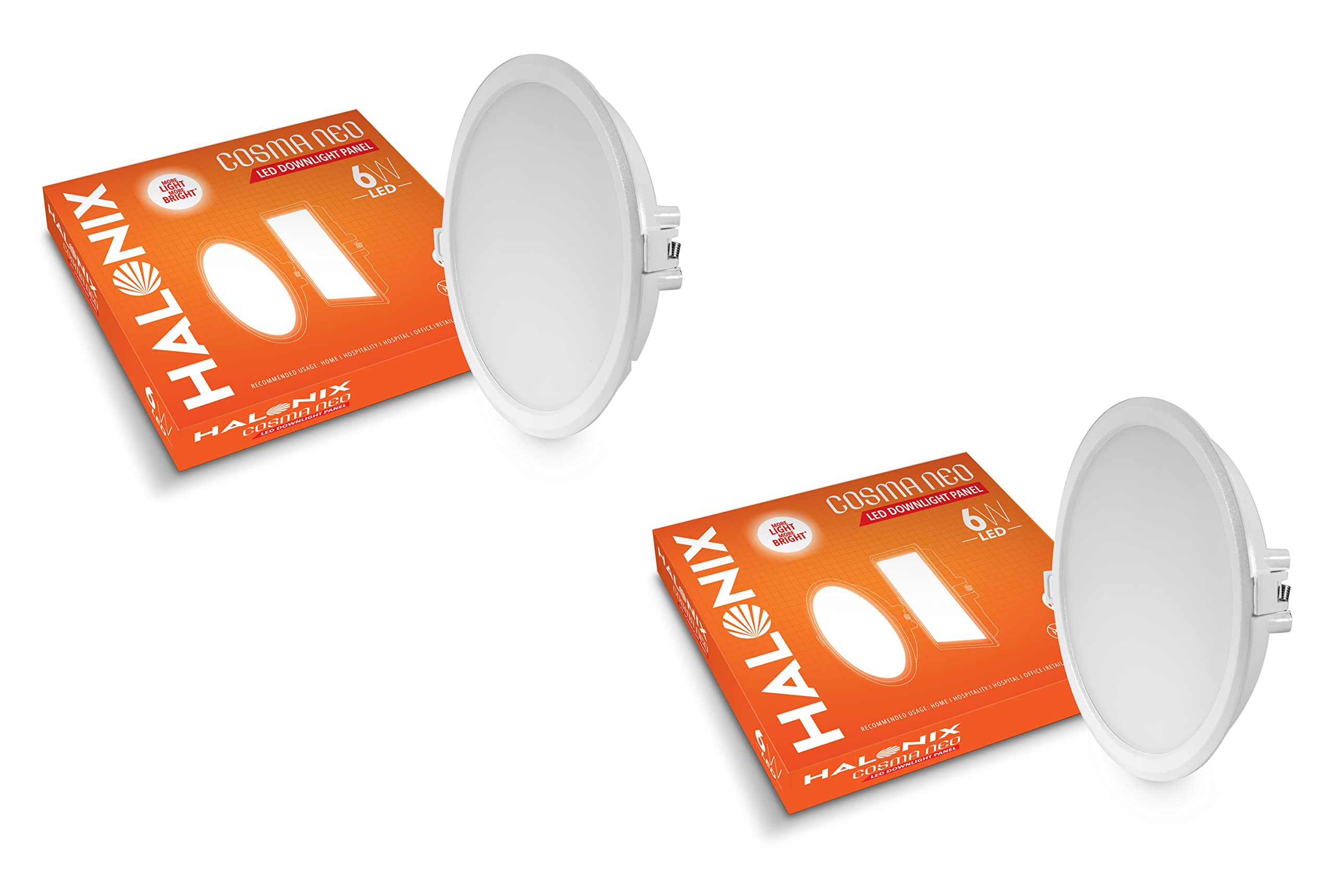 Halonix 3 in 1 Color 15W Cosma Recess Led Panel Downlighter | Three Color- Cool White, Pearl ...