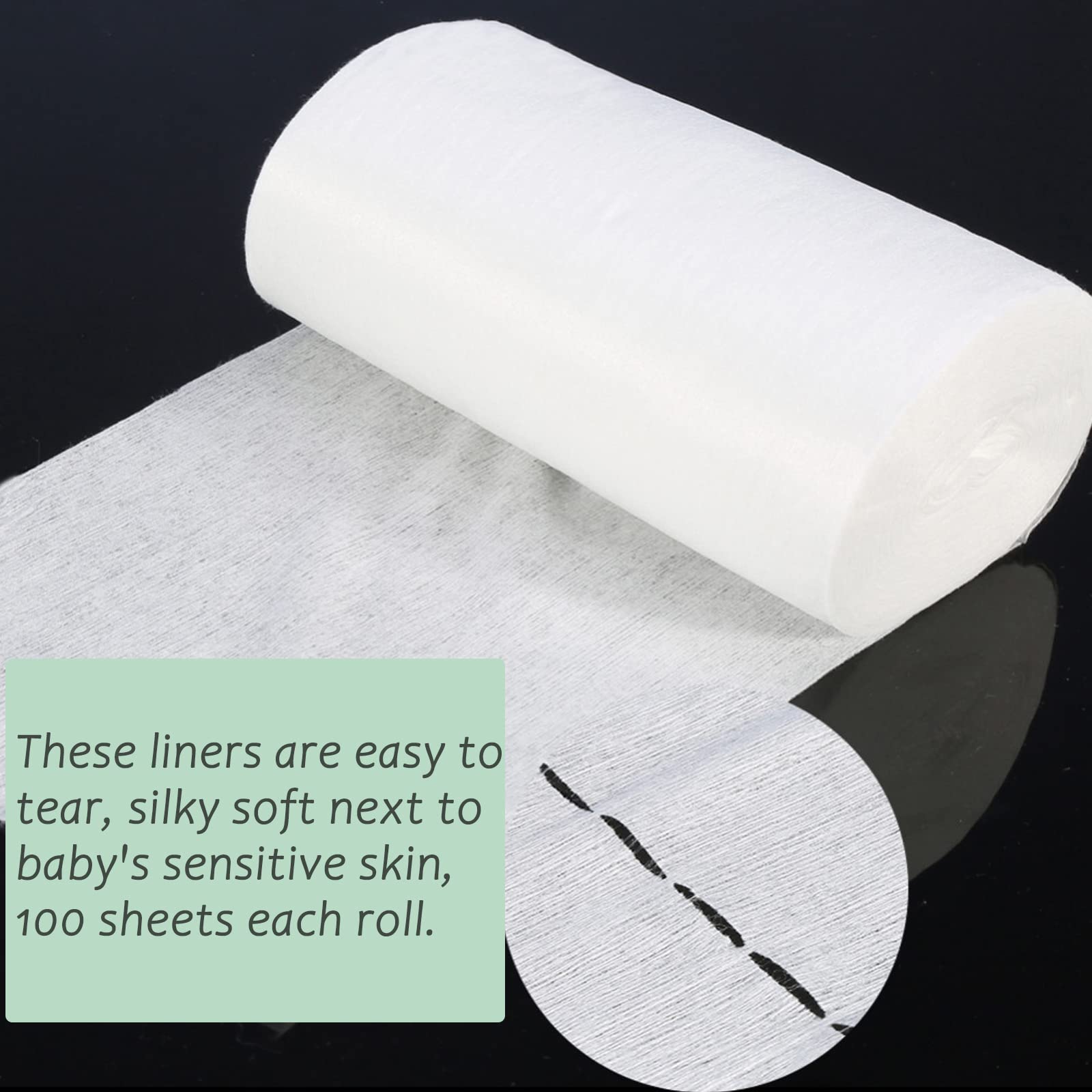 Snapklik.com : Diaper Liner For Baby Cloth Diaper Disposable Natural ...