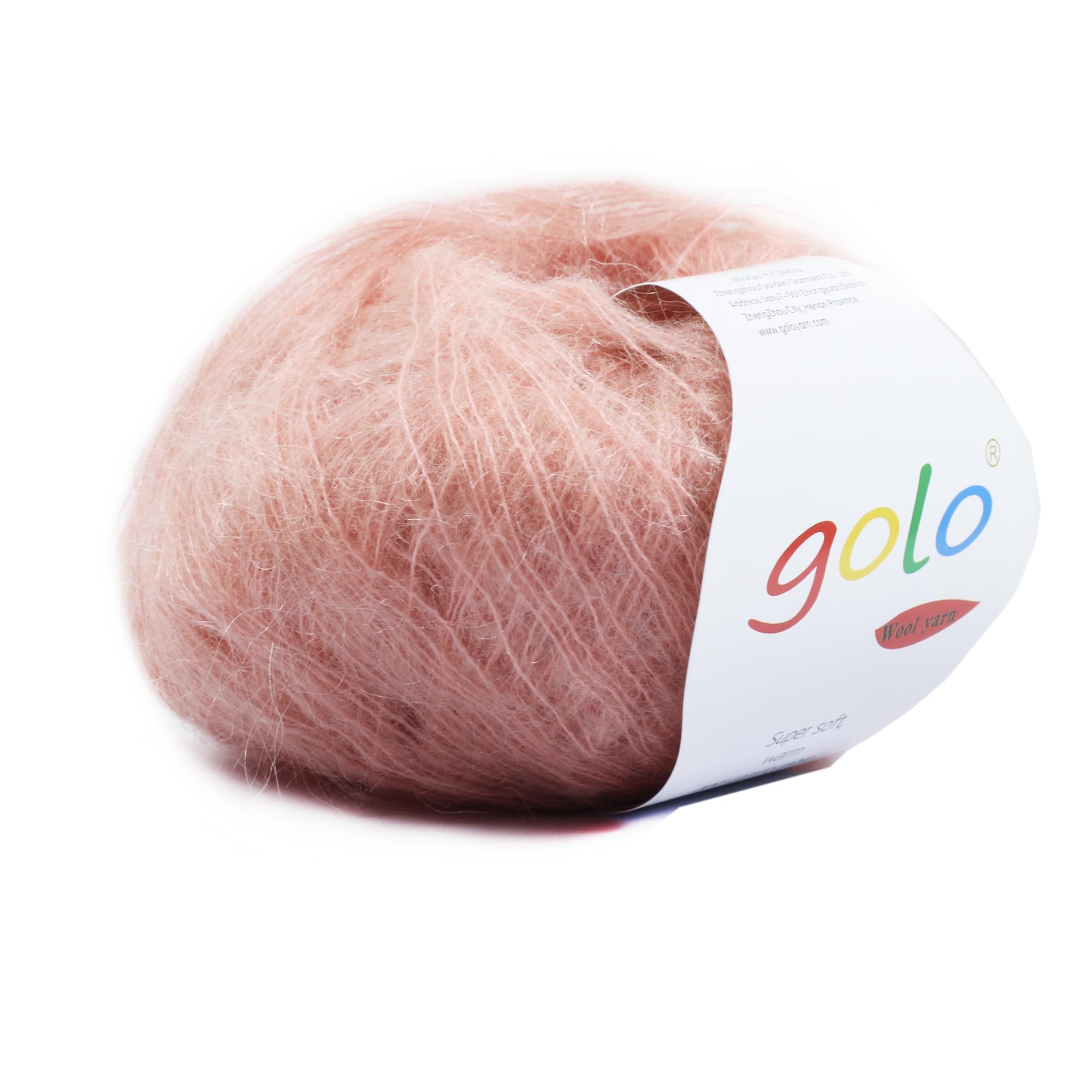Amazon.com: golo Mohair Yarn for Hand Knitting Wool Yarn for Weaving ...