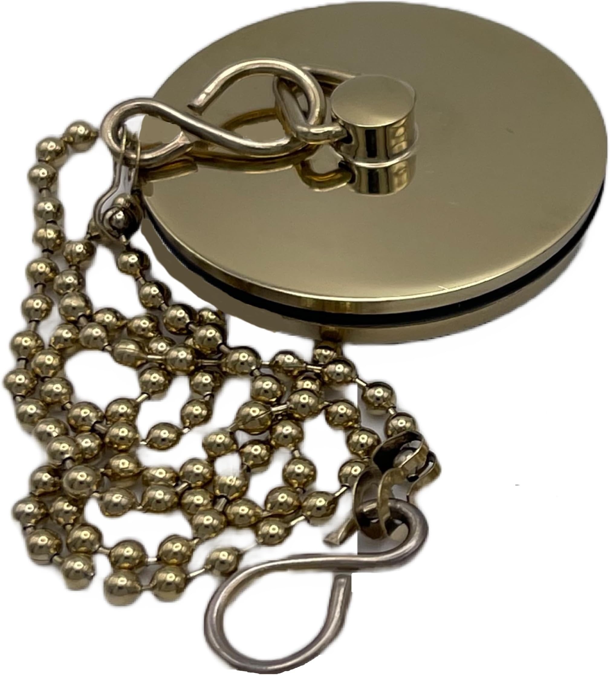 Aretro Gold Effect Polished Brass Bath Plug, Drain Stopper, 45mm 1 3/4 ...