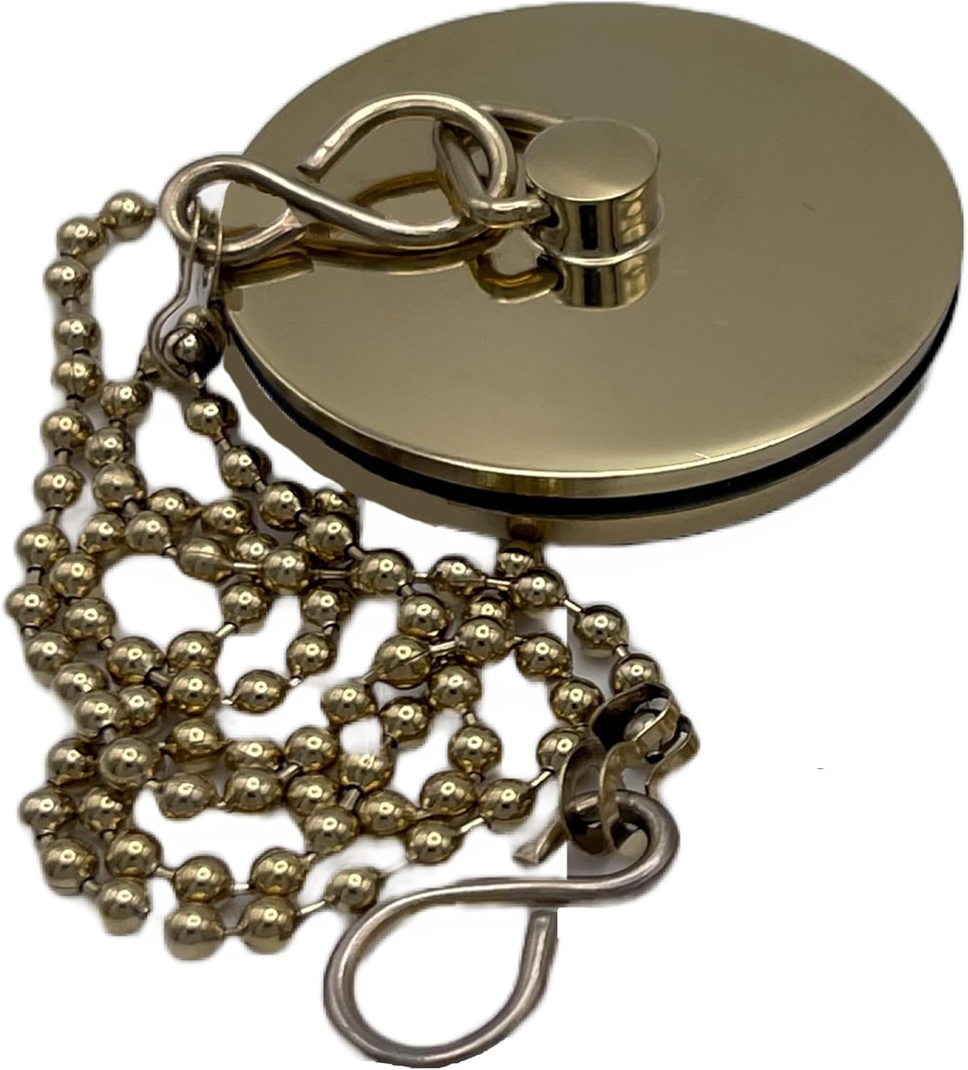 Aretro Gold Effect Polished Brass Bath Plug, Drain Stopper, 45mm 1 3/4 ...