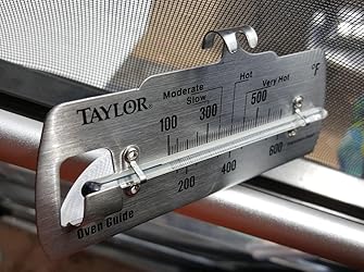 Amazon.com: Taylor Kitchen Cooking Oven Thermometer with Oven Guide ...