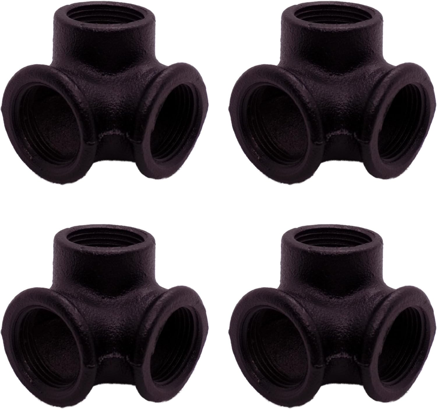 Amazon.com: Prim Pipeworks: 3/4“ Elbow, 3-Way, Black Anti-Rust Coating ...