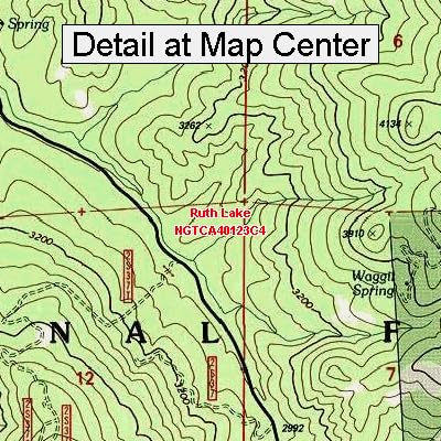 Amazon.com: USGS Topographic Quadrangle Map - Ruth Lake, California ...