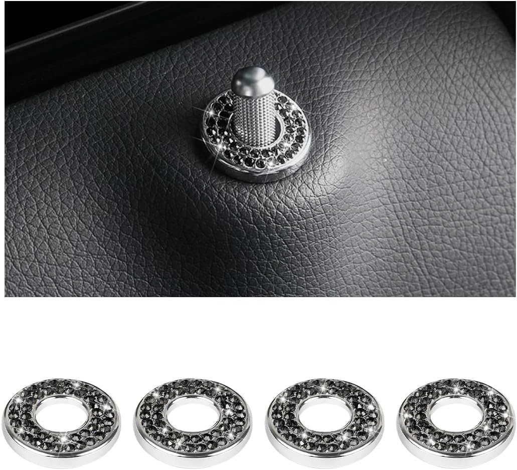 Amazon.com: 4PCS Bling Inner Car Door Lock Cover Stickers, Rhinestones ...